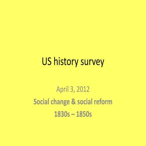 Us history survey.040312 | PPTX