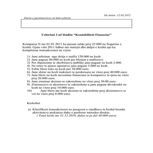 Ushtrime 3Java 3-të | PDF