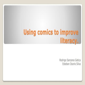 Using comics-to-improve-literacy. | PPT