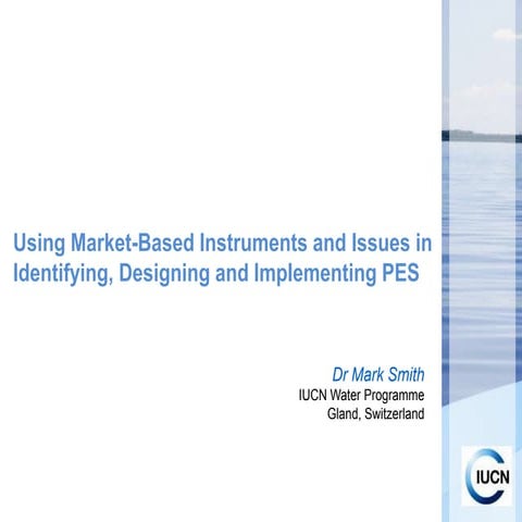 Using Market-Based Instruments and Issues in Identifying, Designing and ...