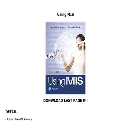 Using MIS | PDF