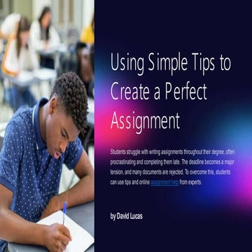 Using Simple Tips to Create a Perfect Assignment | PDF