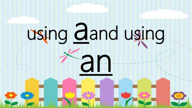 Vowels and Consonants | PPTX