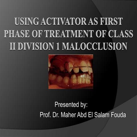 Using activator as first phase of treatment | PPT
