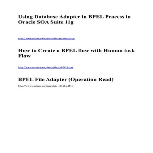 Using Adapter In Bpel Process In Oracle Soa Suite 11g Pdf