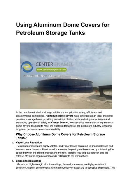 Aluminum Geodesic Covers for Aboveground Storage Tanks.docx