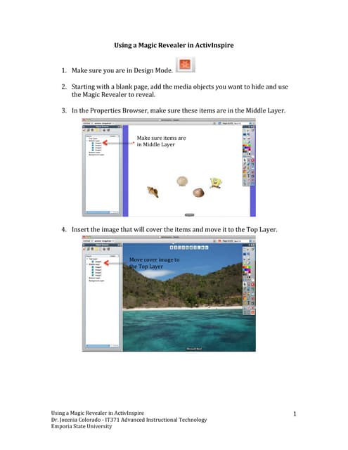 Creating Containers in ActivInspire | DOCX | Technology & Computing