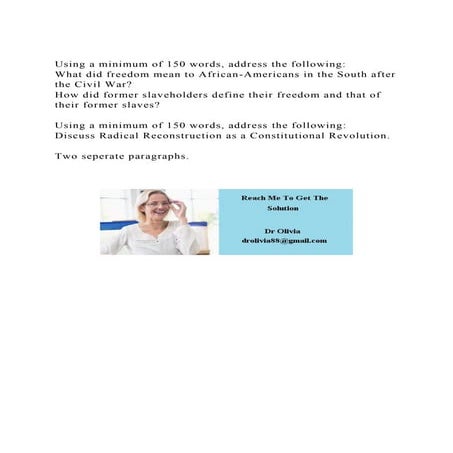 Using a minimum of 150 words, address the following What did fr.docx