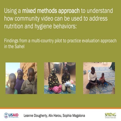 Using a Mixed Method Approach to Understand How Community Video Can be ...