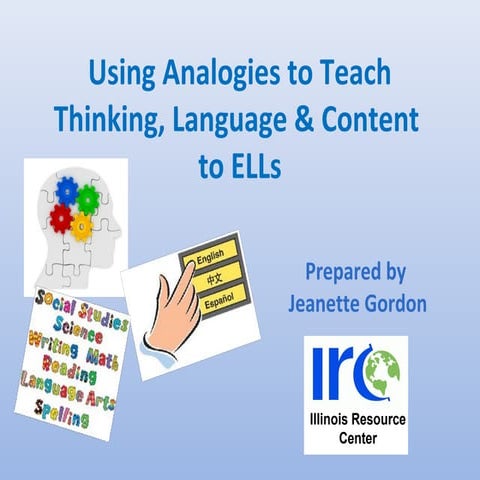 Using analogies to teach english language learners | PPT