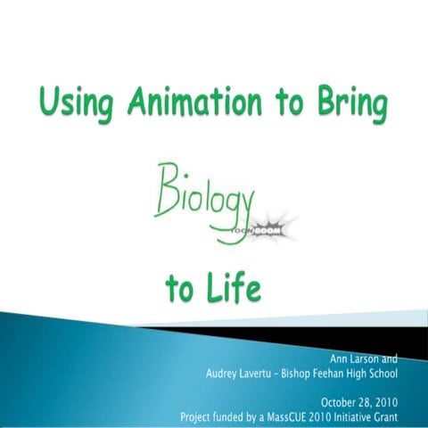 Using animation to bring biology to life | PPTX