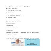 -Using APA format, write a 5 page paperList of 4 disorders1 | DOCX