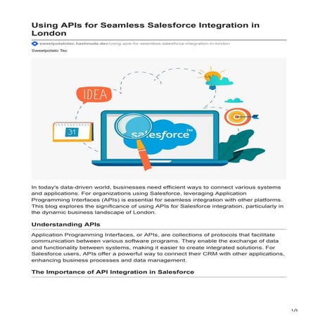 Using APIs for Seamless Salesforce Integration in London.pdf