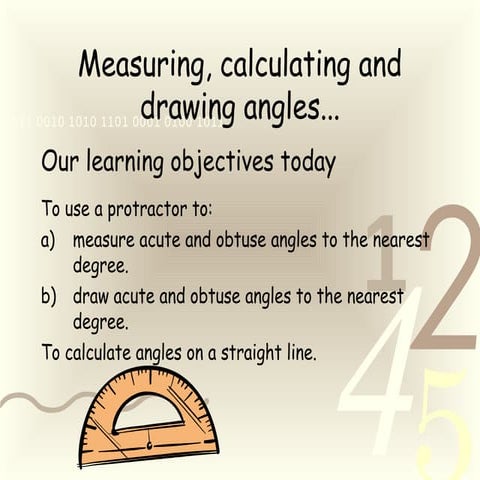 Using a protractor | PPT