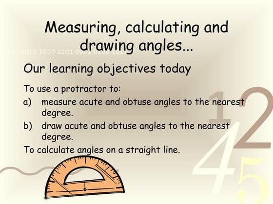 Using a protractor | PPTX