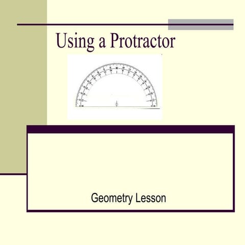 Using a Protractor | PPT