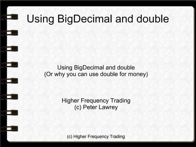 Using Bigdecimal And Double Ppt 1316