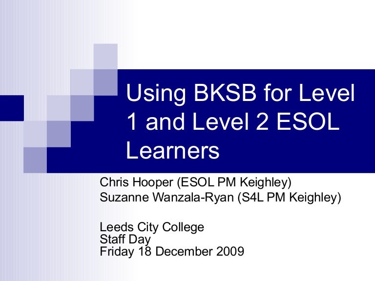using-bksb-for-level-1-and-level-2