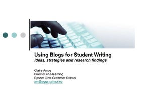 34 ideas for a classroom blog | PPT