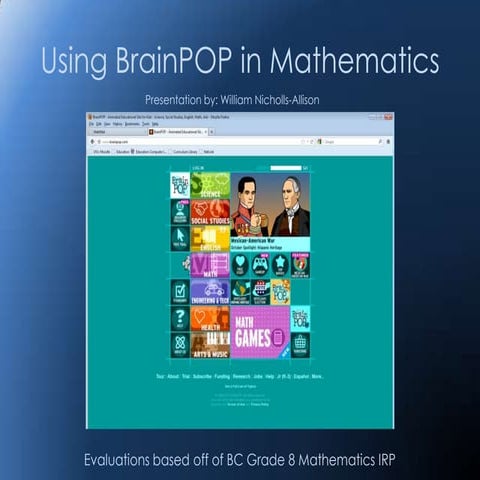 Using brain pop in mathematics | PPTX
