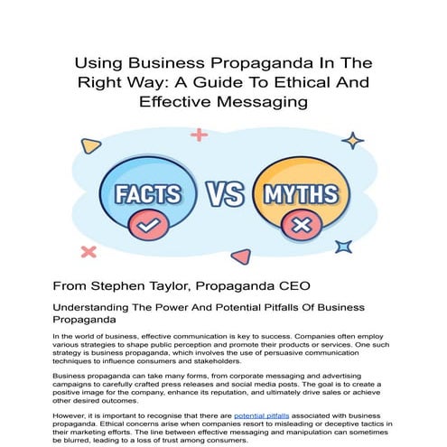 Exploring the Role of Propaganda in Public Relations and How it Can be ...