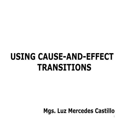 Cause And Effect | PDF