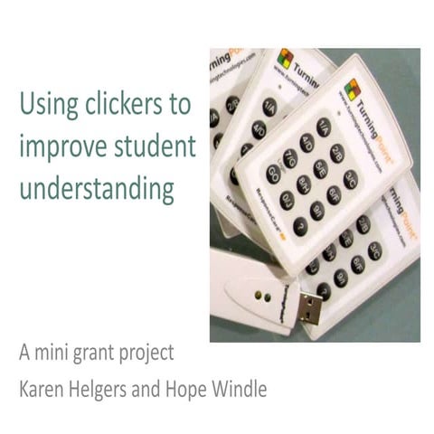 Using clickers to improve student understanding | PPT