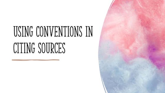 CONVENTION IN CITING SOURCES GRADE 8 LESSON | PPT