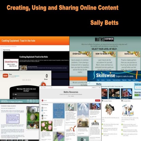 Using, Creating and Sharing Online Content | PPTX