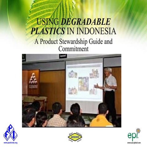 Using Degradable Plastics In Indonesia New | PDF