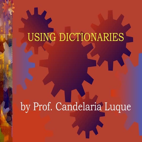 Using dictionaries | PPT