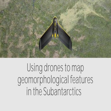 Using senseFly Mapping Drones to Map Geomorphological Features in the ...
