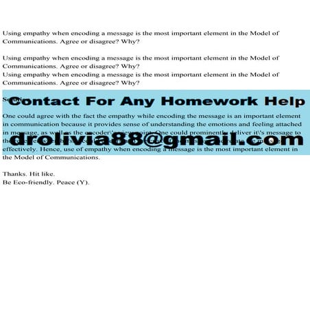 Using empathy when encoding a message is the most important elem.pdf