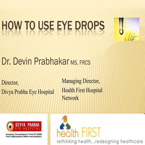 Eye instillation and ointment | PPTX