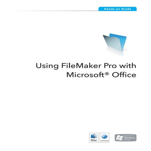 Using File Maker Pro With Microsoft Office | PDF
