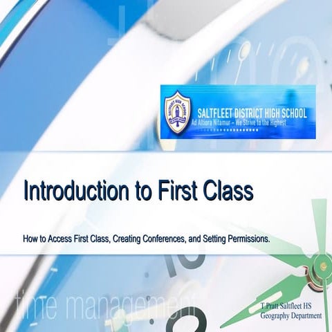 Using First Class | PPT