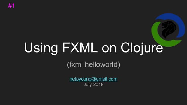 Using Fxml On Clojure Pptx Programming Languages Computing 9307