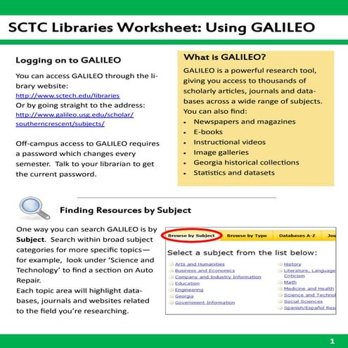 Using GALILEO | PDF