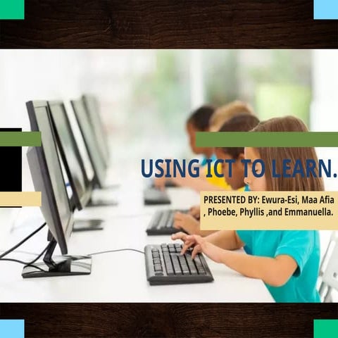 USING ICT IN THE TEACHING AND LEARNING PROCESS. .pptx