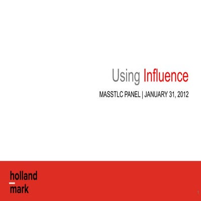 Using influence | PPTX