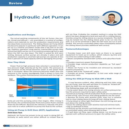 Using Downhole Jet pump with DST Applications | PDF
