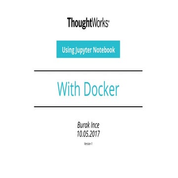 Using Jupyter Notebook with Docker | PPT
