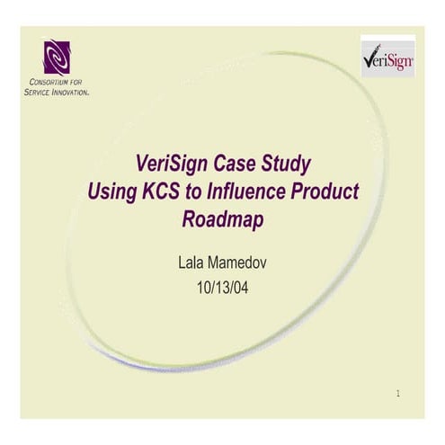 Case Study: Using KCS to Influence Product Roadmap | PDF