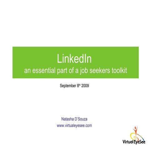 LinkedIn - an essential part of a job seekers toolkit | PPT