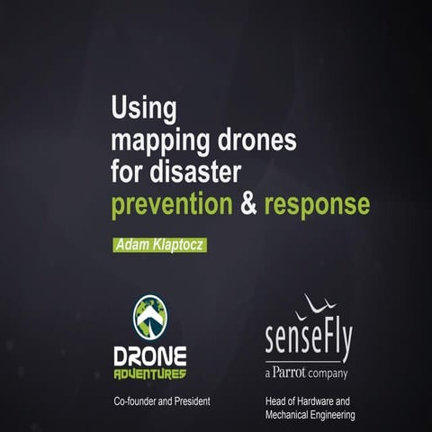 Using mapping drones for disaster prevention & response | PDF
