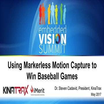 Using markerless motion capture to win baseball games | PDF | Baseball ...