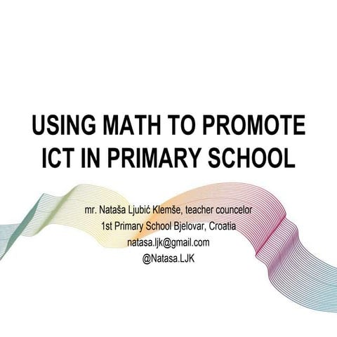 Using Math to promote ICT_TMI3 | PPTX