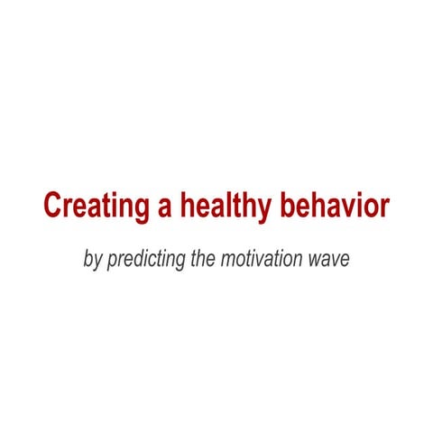 Identifying Activity Motivation Waves | PPTX