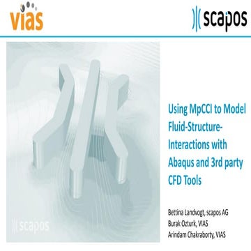Using Mpcci To Model Fluid Structure Interactions With Abaqus And 3rd Party Cfd Tools Ppt 