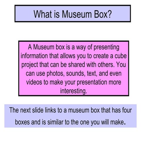 Using Museum Box | PPT